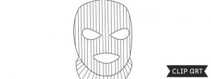 Ski Mask Template – Clipart