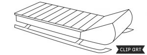 Sled Template – Clipart