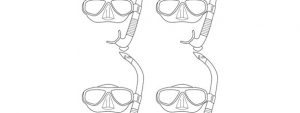 Snorkeling Mask Template – Small
