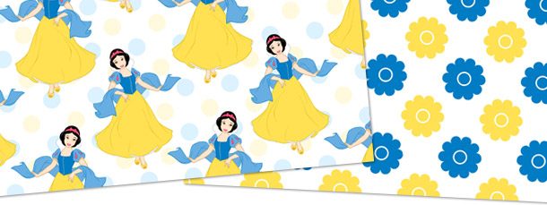 Free Printable Snow White Pattern Paper