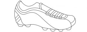 Soccer Cleat Template – Large