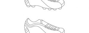 Soccer Cleat Template – Medium