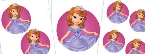 Sofia the First Portrait Curtsy Cut Outs