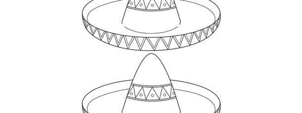 Sombrero Template Medium