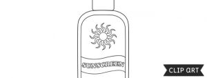 Sunscreen Bottle Template – Clipart