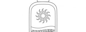 Sunscreen Bottle Template – Large