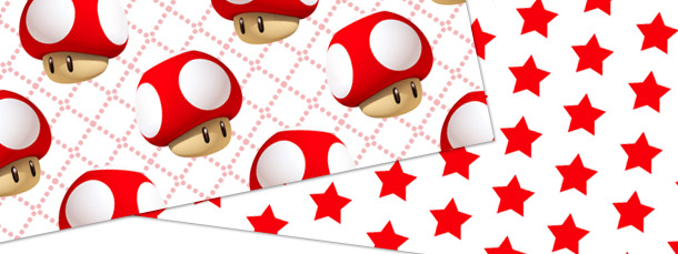 Free Printable Super Mario Bros Theme Paper