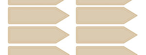 Tan Arrow Flag Labels