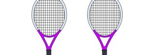 Tennis Racquet Cut Out – Medium