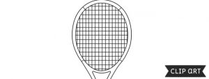 Tennis Racquet Template – Clipart