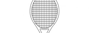 Tennis Racquet Template – Large