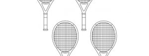 Tennis Racquet Template – Small