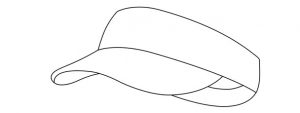 Tennis Visor Template – Large