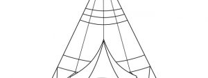 Tepee Template – Large