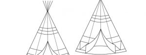 Tepee Template – Medium