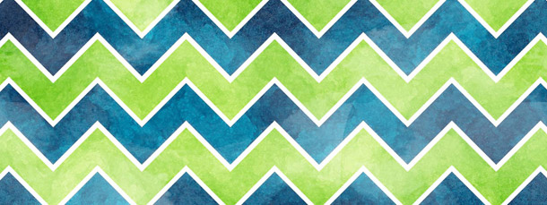 Textured Blue and Green Chevron Scrapbook Paper