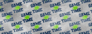 Textured Blue, Green, and Gray Game Time Football Scrapbook Paper