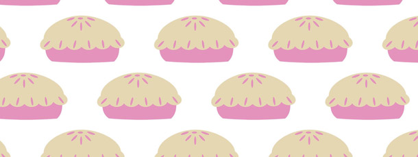 Thanksgiving Pies Scrapbook Paper