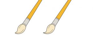 Thin Paint Brush Cut Out – Medium