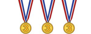 Third Place Medal Cut Out – Medium