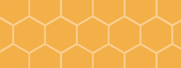 Tinted Marigold Honeycomb Scrapbook Paper
