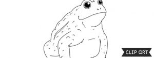 Toad Template – Clipart