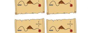 Treasure Map Cut Out – Small