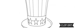 Uncle Sam Patriotic Hat Template – Clipart