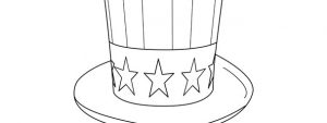 Uncle Sam Patriotic Hat Template – Large