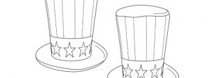 Uncle Sam Patriotic Hat Template – Medium