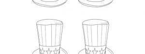 Uncle Sam Patriotic Hat Template – Small