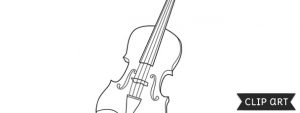 Violin Template – Clipart