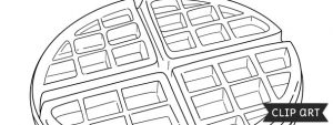Waffle Template – Clipart