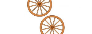 Wagon Wheel Cut Out – Medium