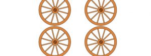 Wagon Wheel Cut Out – Small