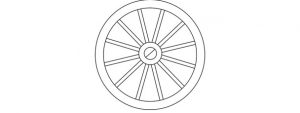 Wagon Wheel Template – Large