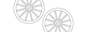 Wagon Wheel Template – Medium