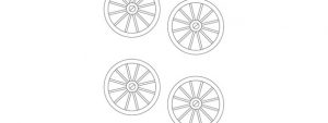 Wagon Wheel Template – Small