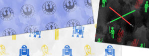 Free Watercolor-Style Star Wars Scrapbook Papers