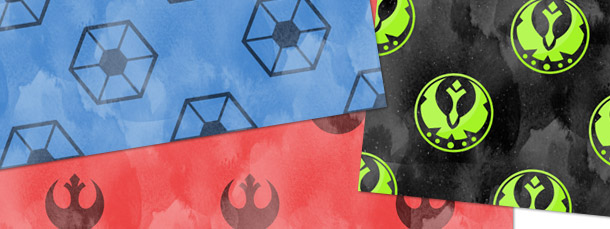 Free Watercolor-Style Star Wars Theme Paper