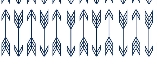 White Background Navy Blue Arrows Scrapbook Paper