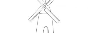 Windmill Template – Large
