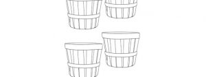 Wood Bushel Basket Template – Small