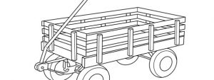 Wooden Wagon Template – Large