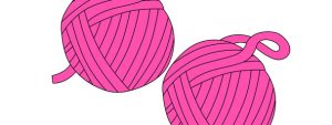 Yarn Ball Cut Out – Medium