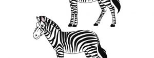 Zebra Cut Out – Medium