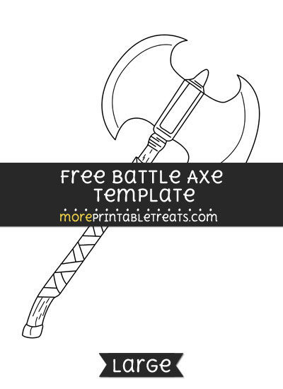 Battle Axe Template Large
