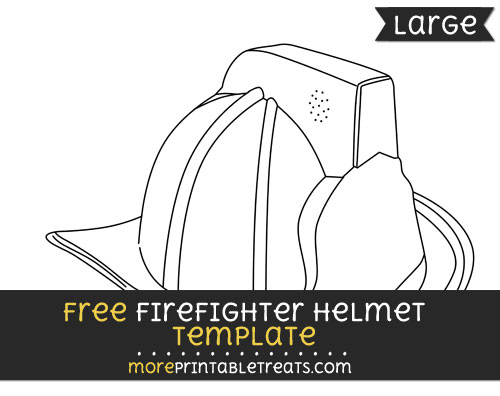 Firefighter Helmet Template Large