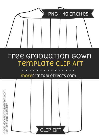 Graduation Gown Template Clipart