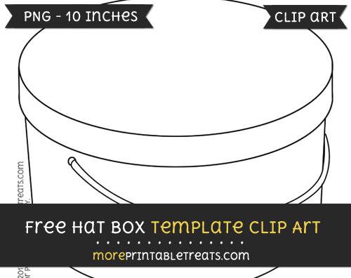 Hat Box Template Clipart